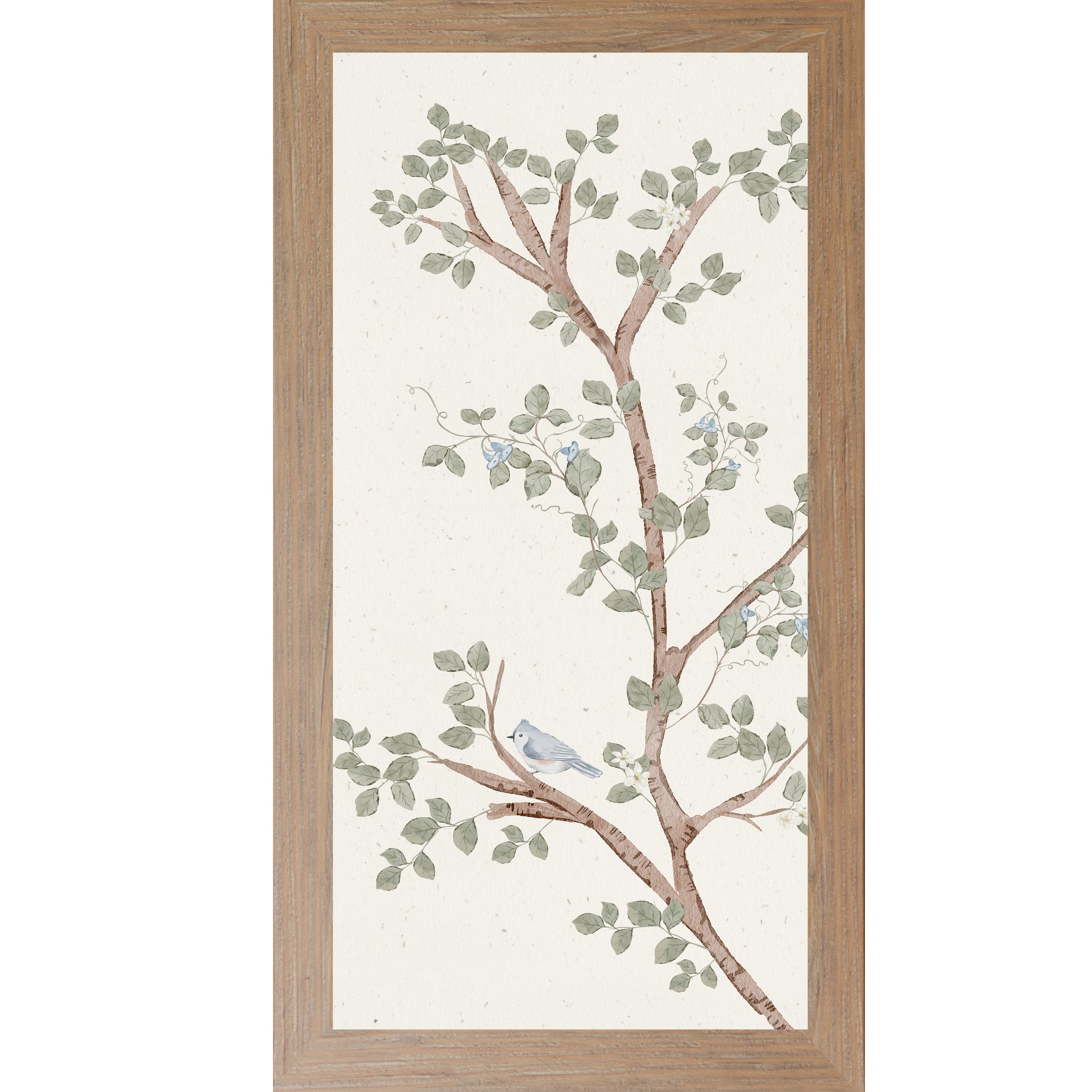 Bluebird Branch Wall Art Right Panel – Soft Watercolor Nature Decor ...