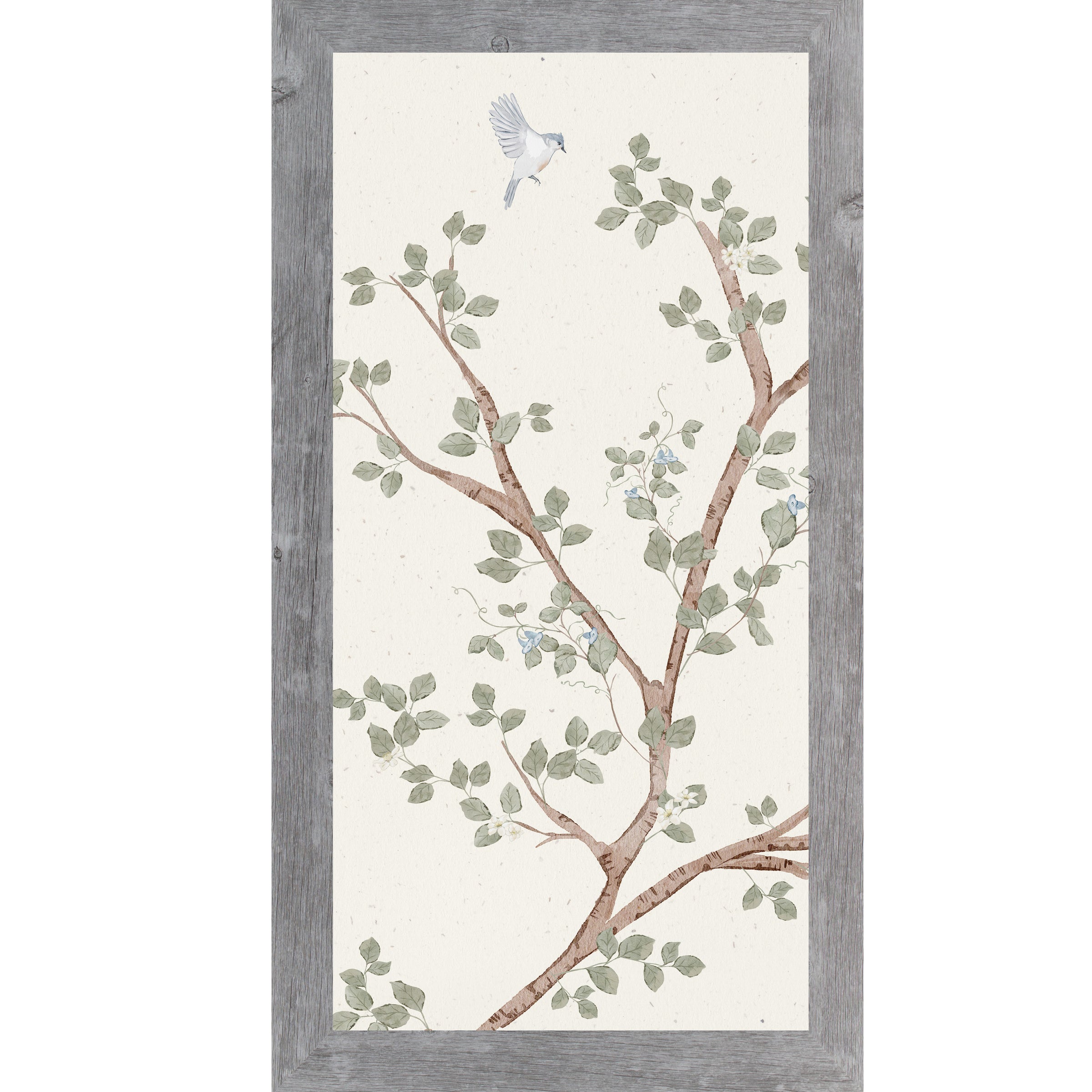 Bluebird Branch Wall Art Left Panel – Soft Watercolor Nature Decor ...