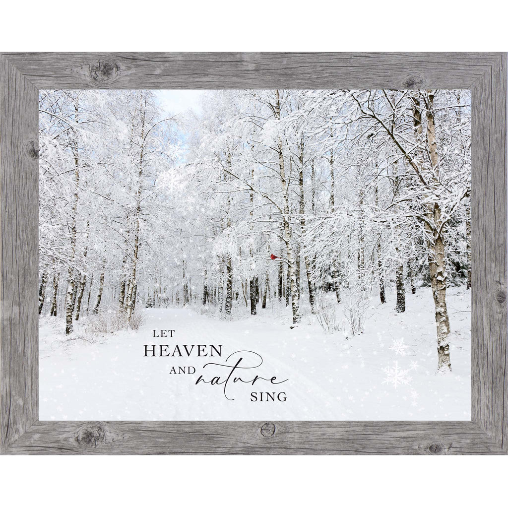 Let Heaven and Nature Sing Wall Art | Christian Winter Decor – Summer ...
