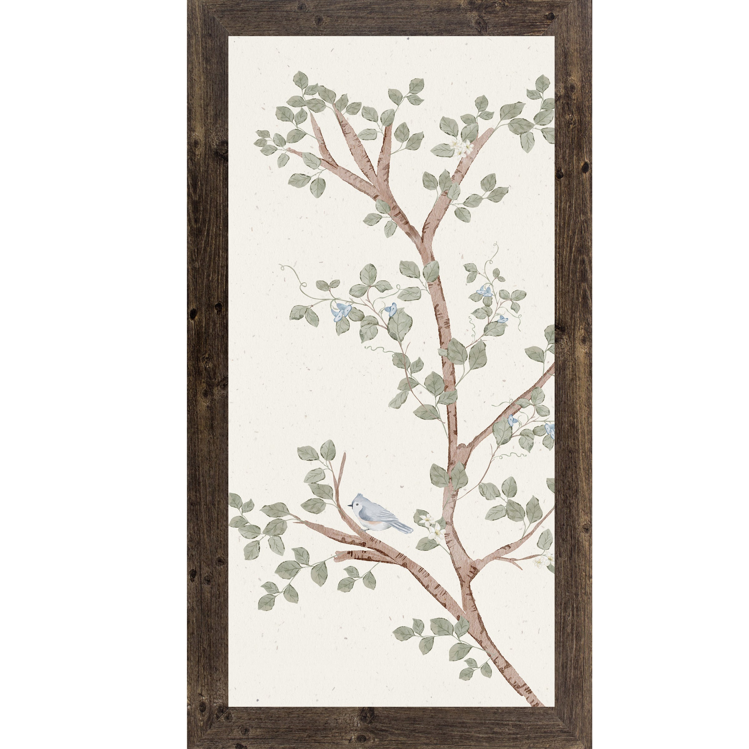 Bluebird Branch Wall Art Right Panel – Soft Watercolor Nature Decor ...