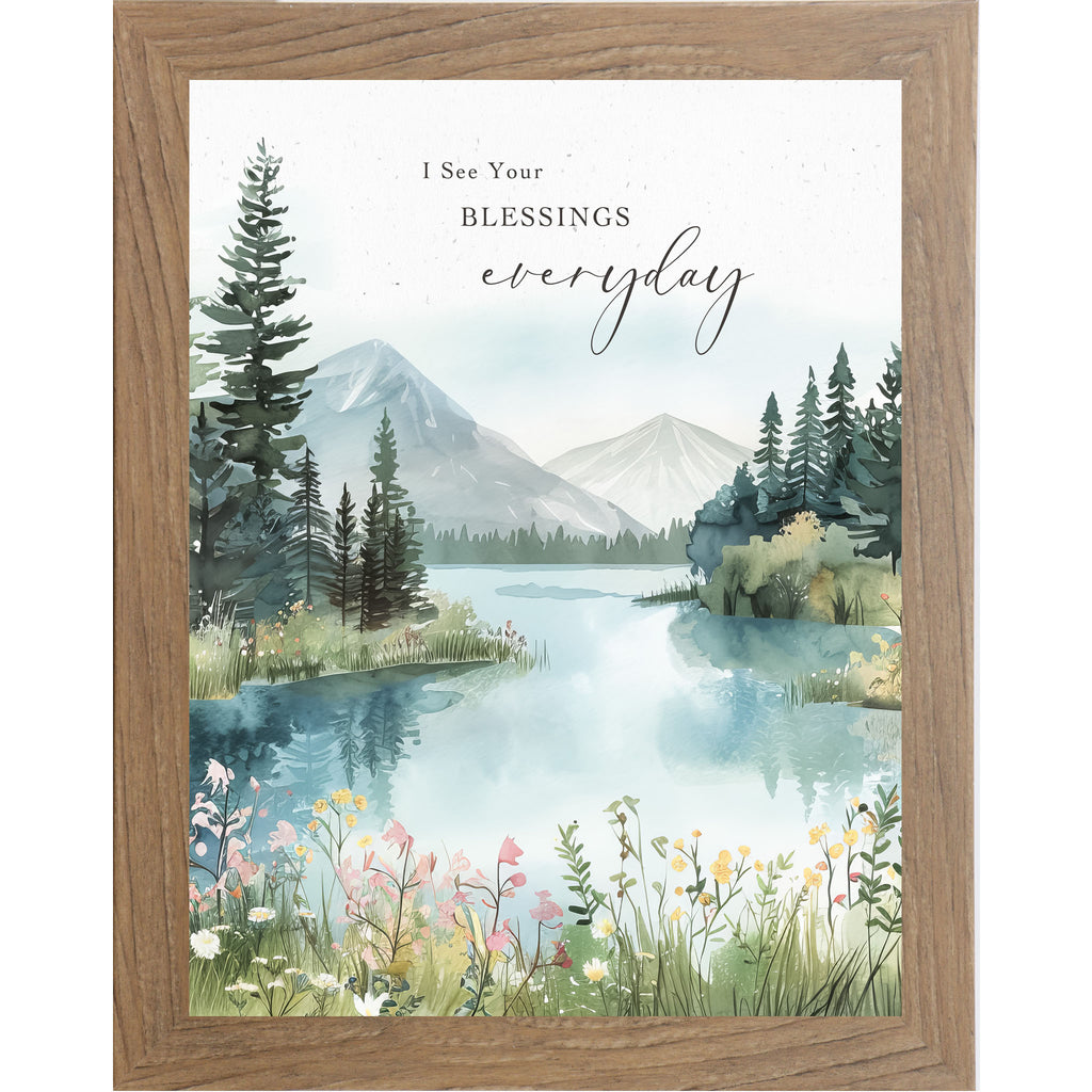 I See Your Blessings Every Day – Framed Spring Landscape Art ...